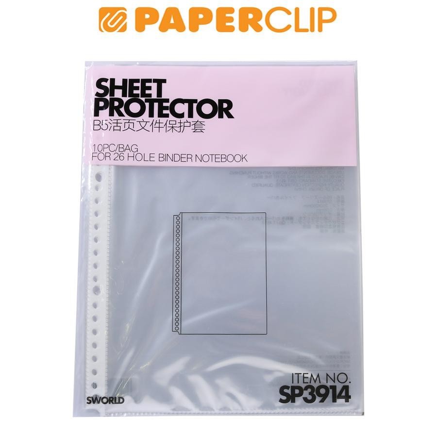 Jual CLEAR POCKET FILE NOTE B5 SWORLD SP3914 10S | Shopee Indonesia