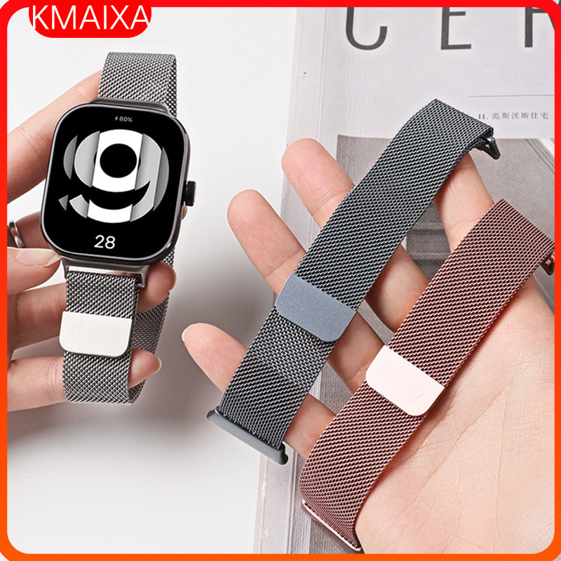 Jual Strap For Redmi Watch 5 / Redmi Watch 4 Strap Milanese Loop Stainless Steel Metal Magnetic ...