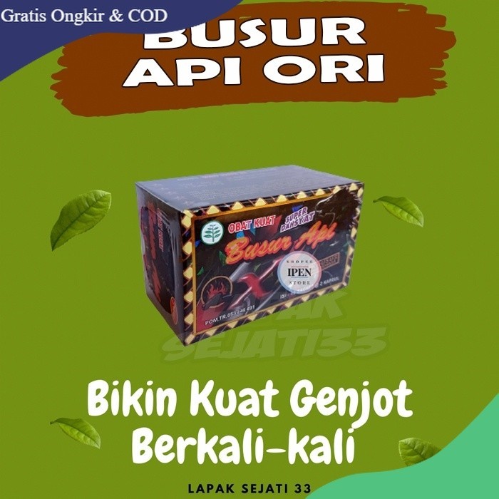 Jual Busur Api Kapsul Herbal Stamina Pria 1 Box Original | Shopee Indonesia