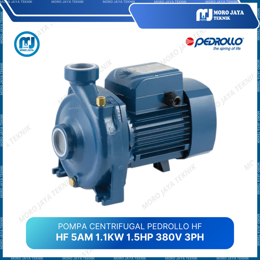 Jual Pompa Centrifugal Pedrollo HF 5AM 1.1Kw 1.5HP 380V 3Phase 2inch | Shopee Indonesia