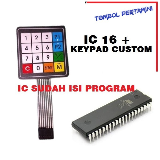 Jual IC ATMEGA 16 / 32 A ISI PROGRAM POM MINI & KEYPAD LAMINASI | Shopee Indonesia