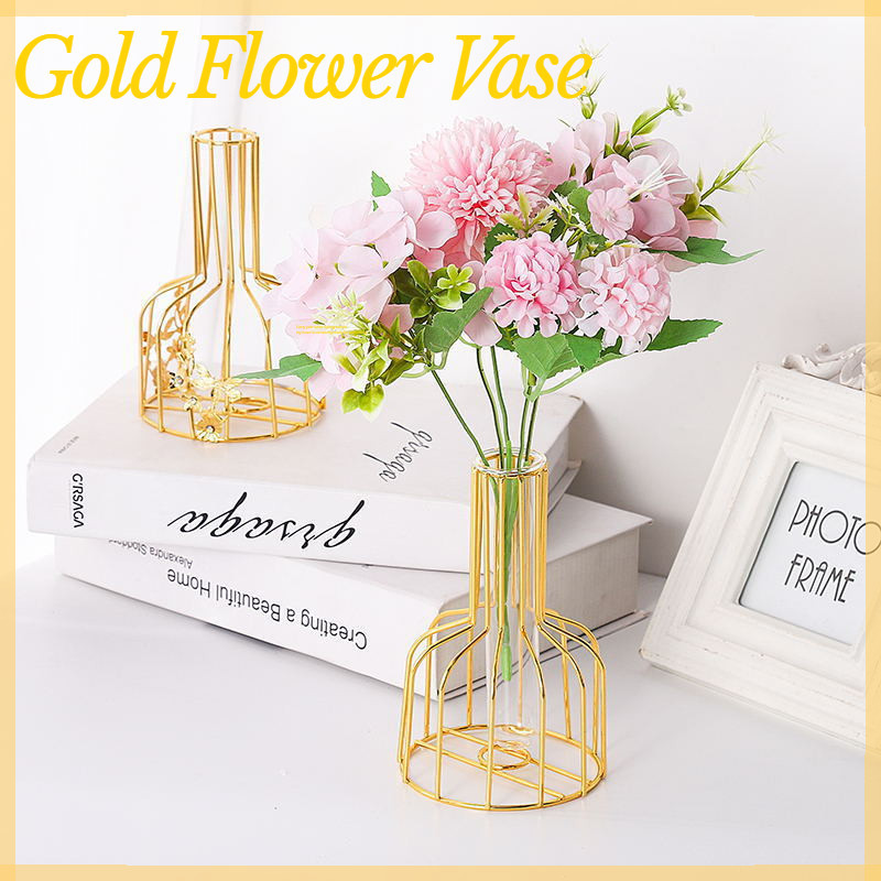 Jual Gold Flower Vase / Vas Bunga Gold / Vas Bunga Kaca / Vas Bunga ...