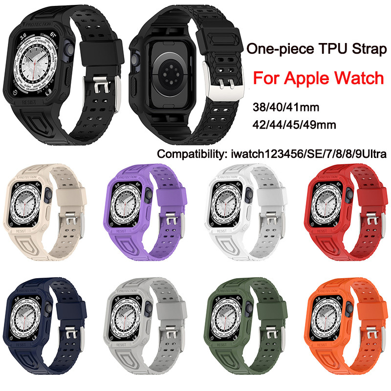 Jual Tali TPU Sporty untuk Apple Watch Series 10/9/8/7/6/5/SE/Ultra 2 ...