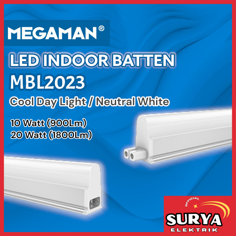 Jual Lampu TL Neon MEGAMAN MBL2023 T5 Tube LED 10W / 20W Indoor Batten | Shopee Indonesia