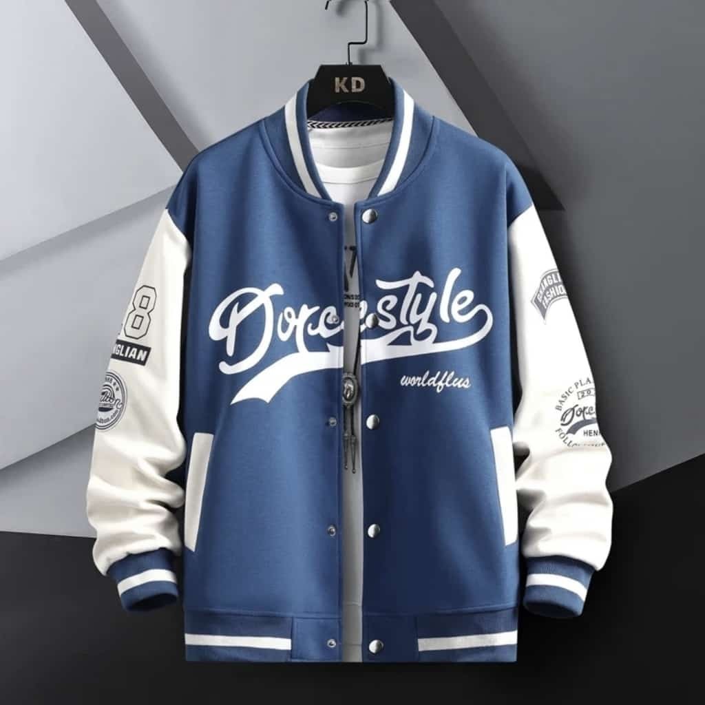 Jual Dorestyle Jaket Baseball Varsity Pria Matt Fleece Sablon Tebal ...