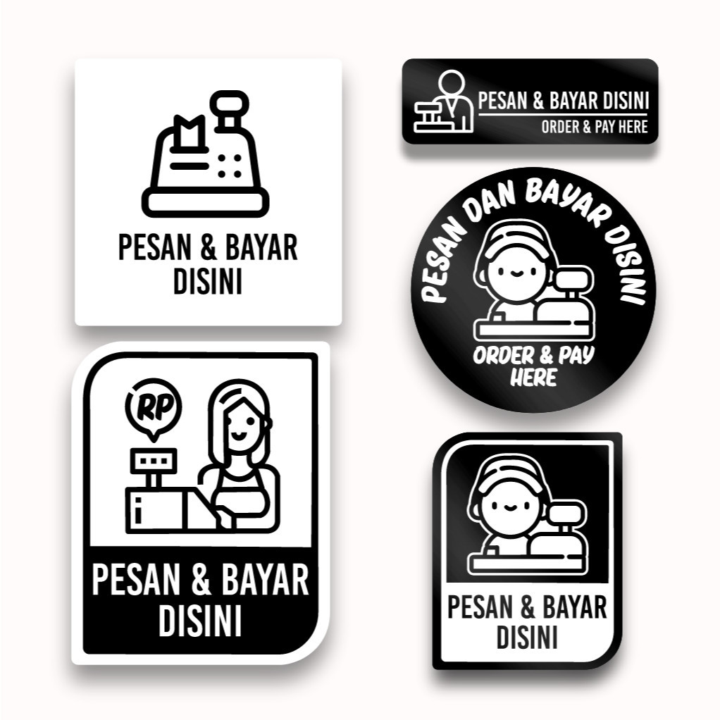 Jual KARIMIKA Papan Tanda Akrilik Sign Board Acrylic PESAN DAN BAYAR ...