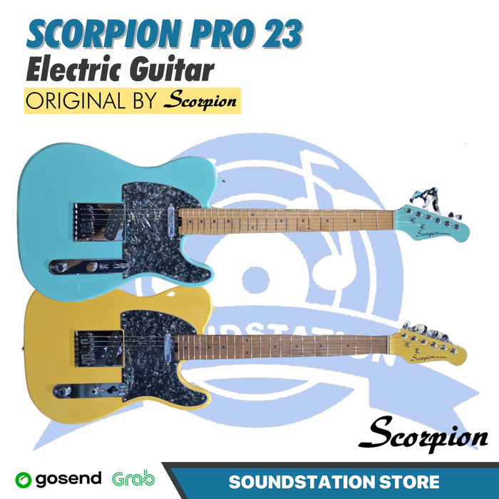 Jual Scorpion PRO 23 Telecaster Electric Guitar - Gitar Elektrik Tele PRO-23 | Shopee Indonesia