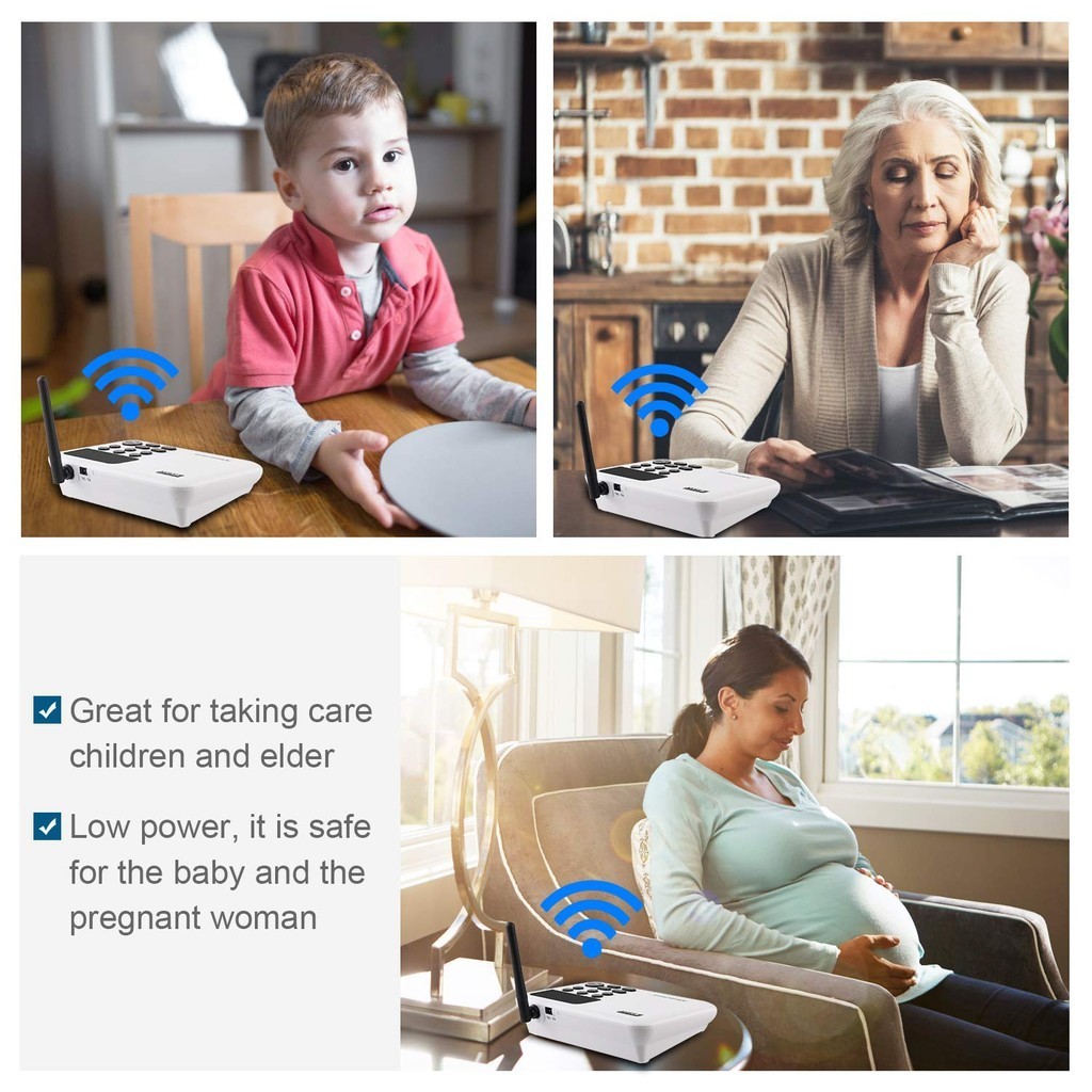 Jual Wuloo Wireless Home Intercom System for House Business Offices ...