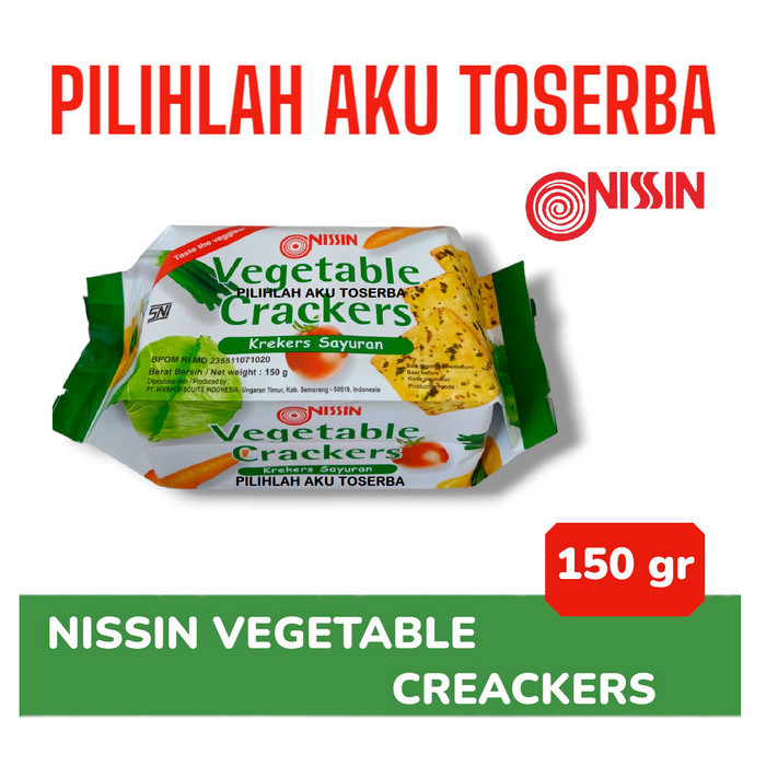 Jual Biskuit Nissin VEGETABLE CRACKERS 150 gr - ( HARGA 1 PCS ...