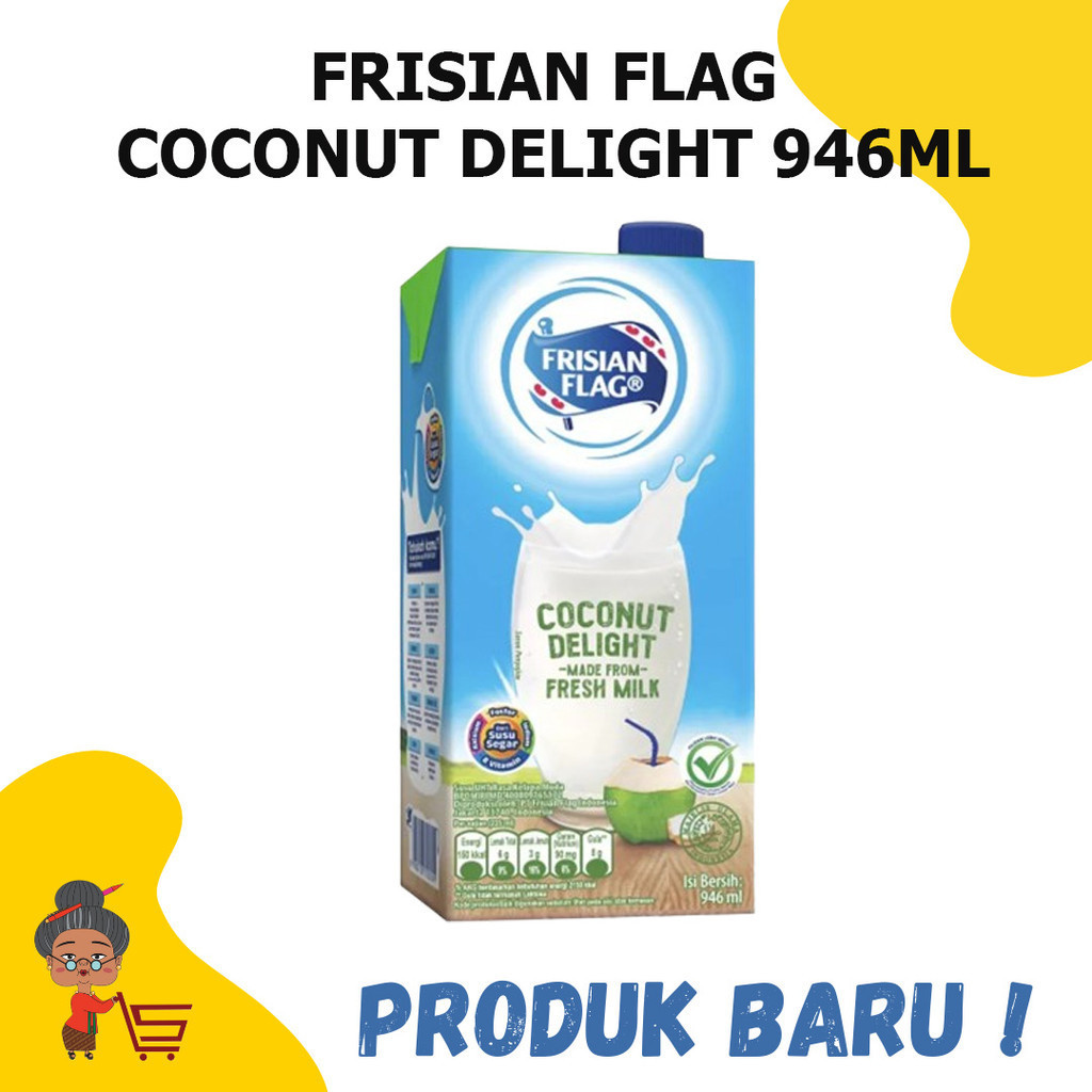 Jual FRISIAN FLAG COCONUT DELIGHT 946ml / FRISIAN FLAG COCONUT DELIGHT | Shopee Indonesia