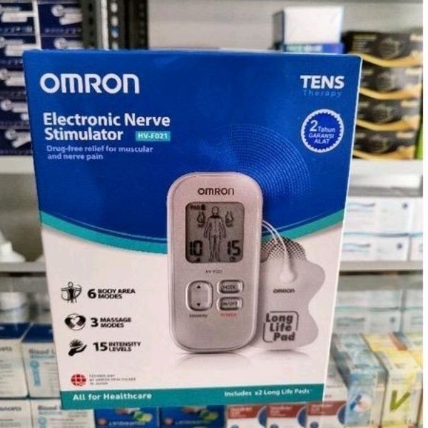 Jual stimulator omron HV-F021 / electronic nerve stimulator omron / alat terapy omron / tens ...