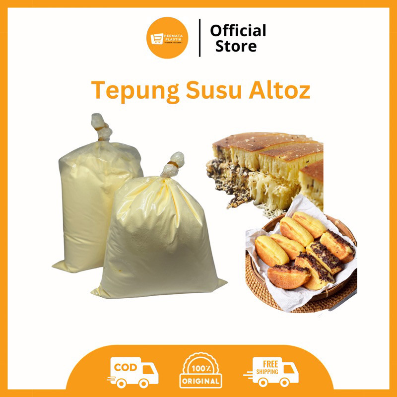 Jual Tepung Susu Bubuk Altoz Kiloan 1kg Untuk Kue Kering Roti Gorengan ...