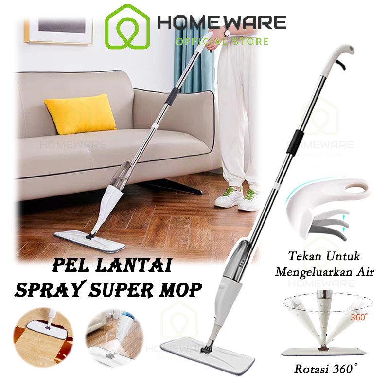 Jual Home Ware Super Mop Alat Pel Lantai Semprot Praktis Pel Semprot Model Terbaru Ultra Mop ...