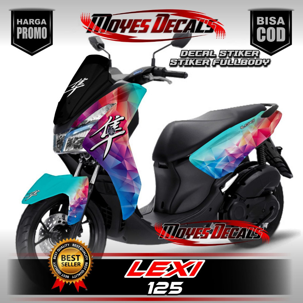 Jual Decal Motor Fullbody Motor Lexi 125 Stiker Fullbody Design Simple ...