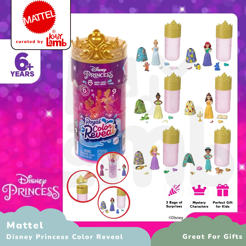 Jual Mattel Disney Princess Color Reveal with 6 Surprises / Mainan ...