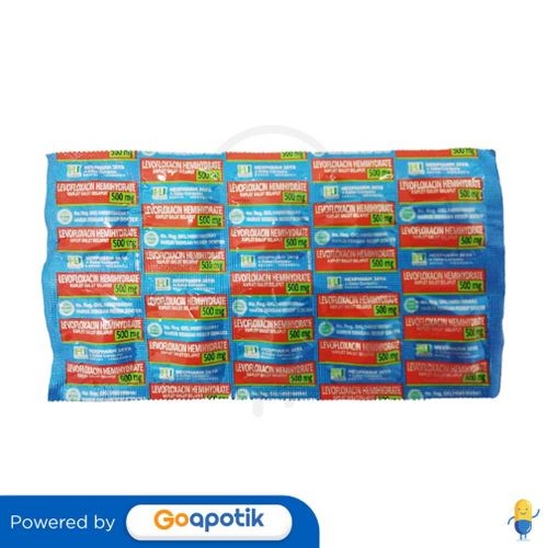 Jual Levofloxacin Hemihydrate Hexpharm 500 Mg Strip 10 Kaplet | Shopee ...