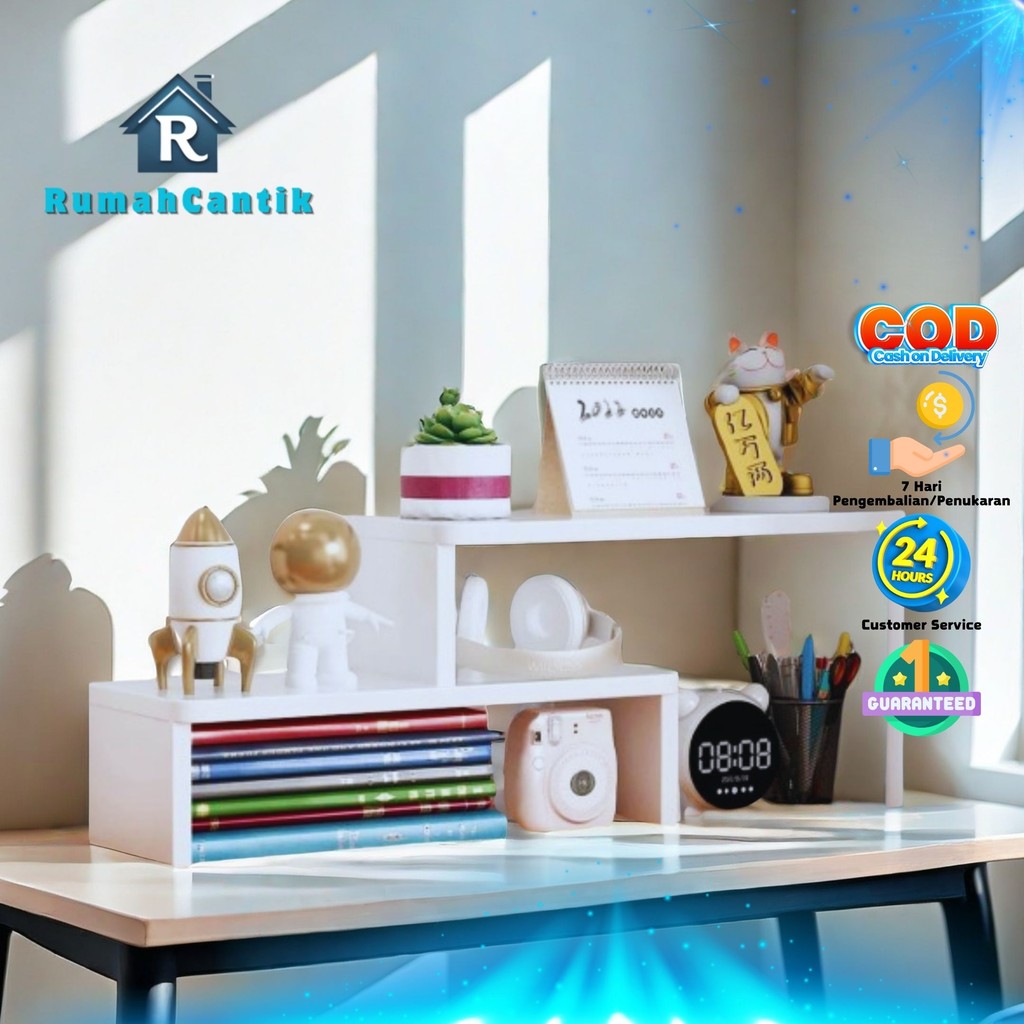 Jual RumahCantik - Rak Meja Kreatif Modern Minimalis Putih Organizer ...