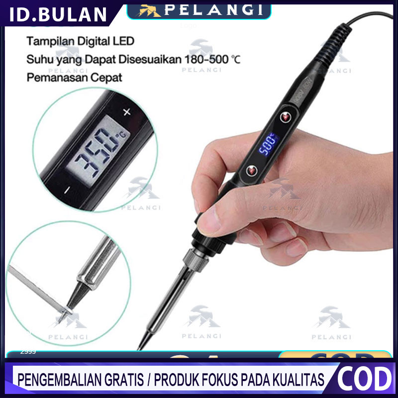 Jual Solder Listrik 1 Set 60 Watt 220v Paket Penyedot Penghisap Timah Iron Tool Kit Adjustable ...