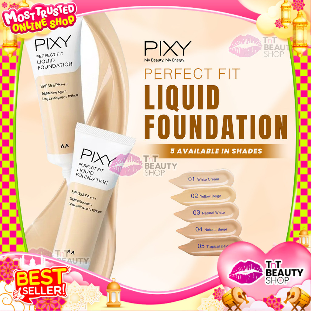 Jual PIXY Perfect Fit Liquid Foundation SPF 35 PA+++ 20 ml ...