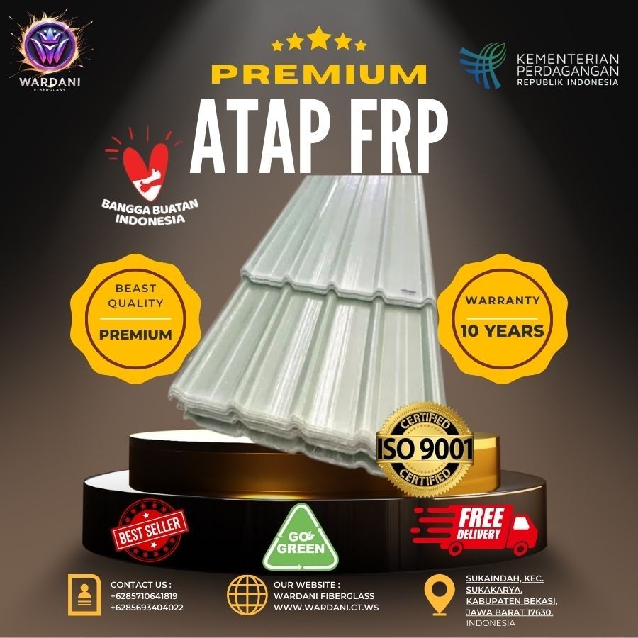 Jual Best - ATAP SENG FIBER TRANSPARAN MERK DOLLAR BENING BEREGLOMBANG ...