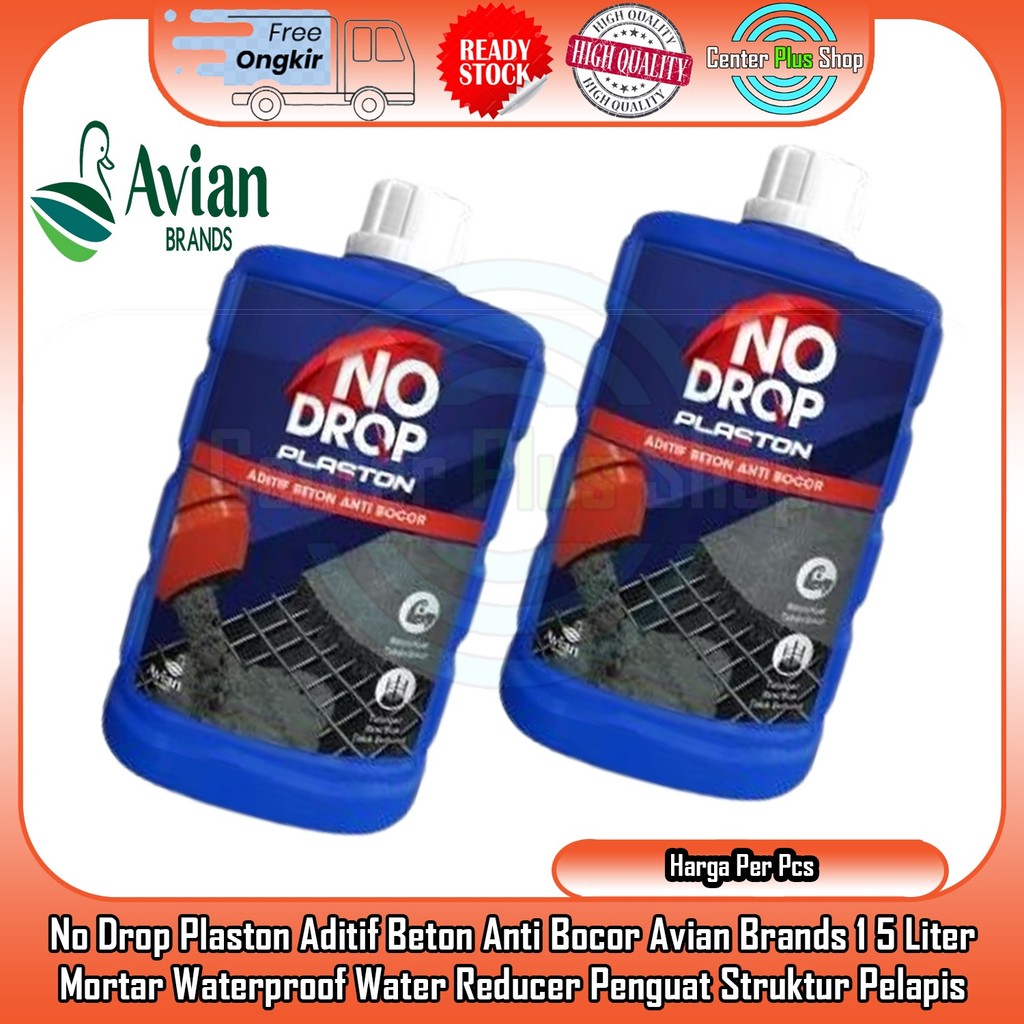 Jual Avian No Drop Plaston Aditif Beton Anti Bocor 1 5 Liter Mortar ...
