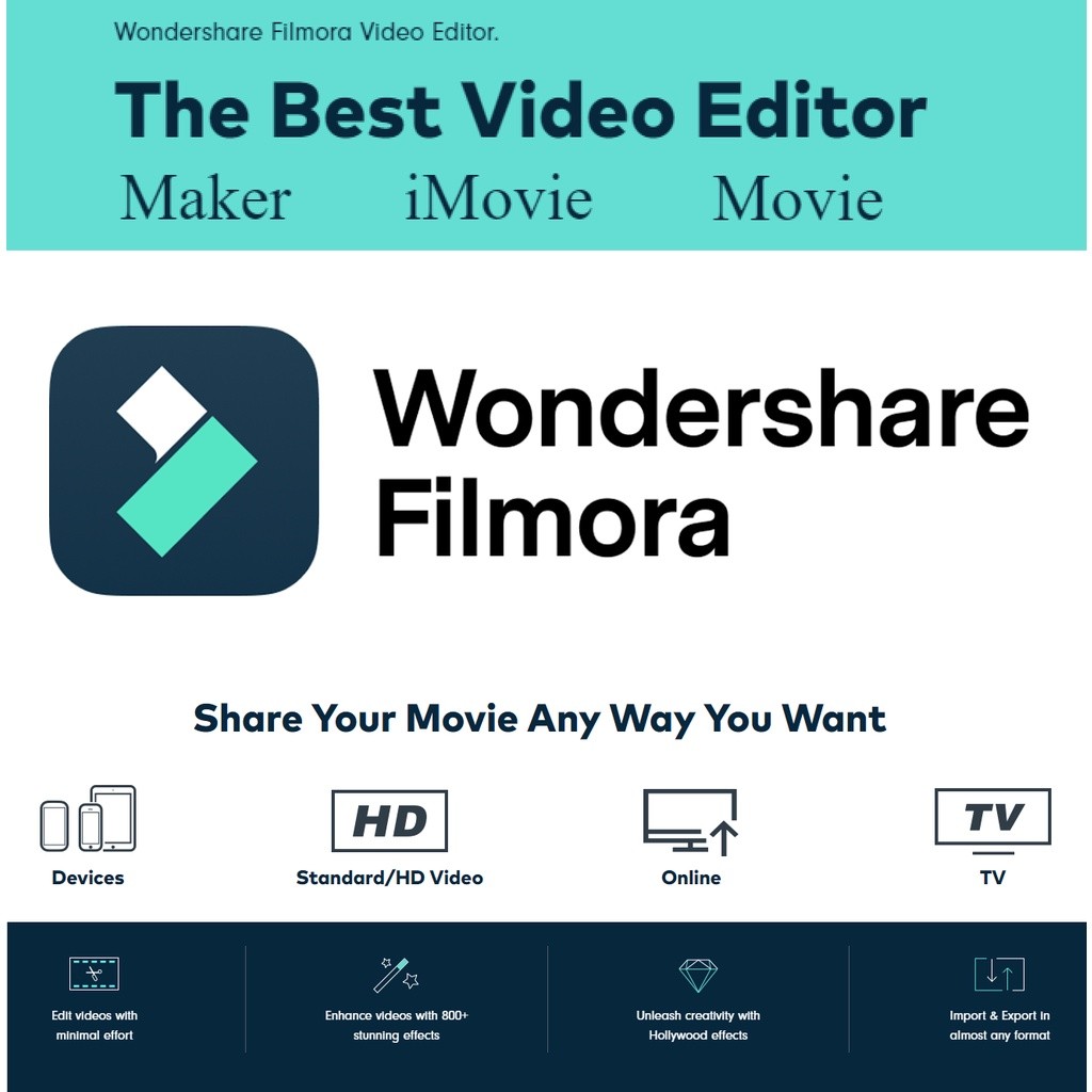 Jual Wondershare Filmora Aplikasi Video Editor Windows dan Mac | Shopee ...