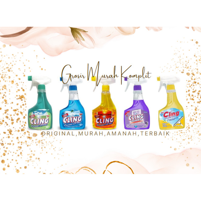 Jual Cling Cairan Pembersih Kaca Botol Spray 440 ml Terkomplit | Shopee ...