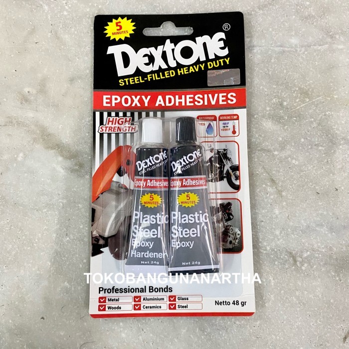 Jual Lem Epoxy Besi Dextone 5 Menit 48 Gram | Shopee Indonesia