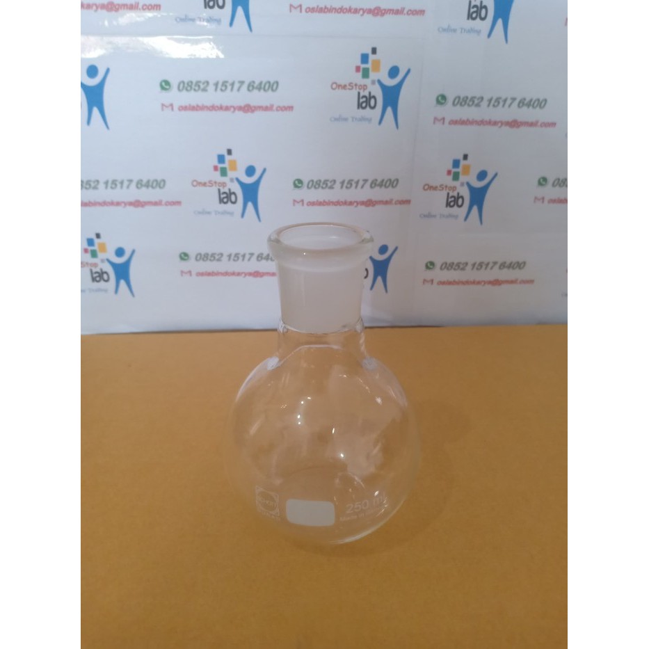 Jual DURAN Labu didih 250 ML NS 29/32 flat bottom Boiling flask alas ...