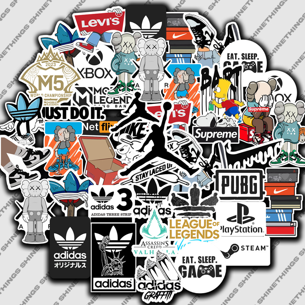 Jual Stiker Aesthetic Hypebeast Brand Case Hp || Stiker Nike Sticker ...