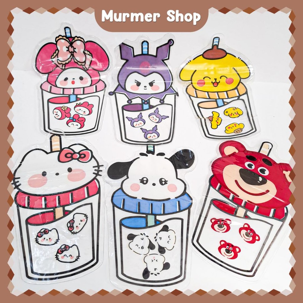 Jual Map Pouch Ziplock Minuman Sanrio PVC KP-1128 Souvenir Hampers ...