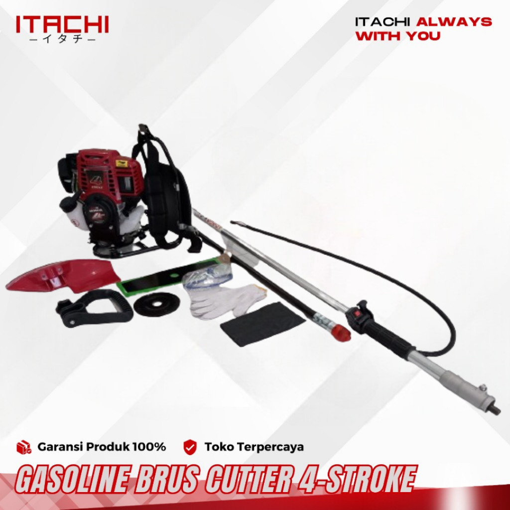 Jual TERMURAH! ITACHI Mesin Potong Rumput Gendong 4 Tak Brush Cutter 4 ...