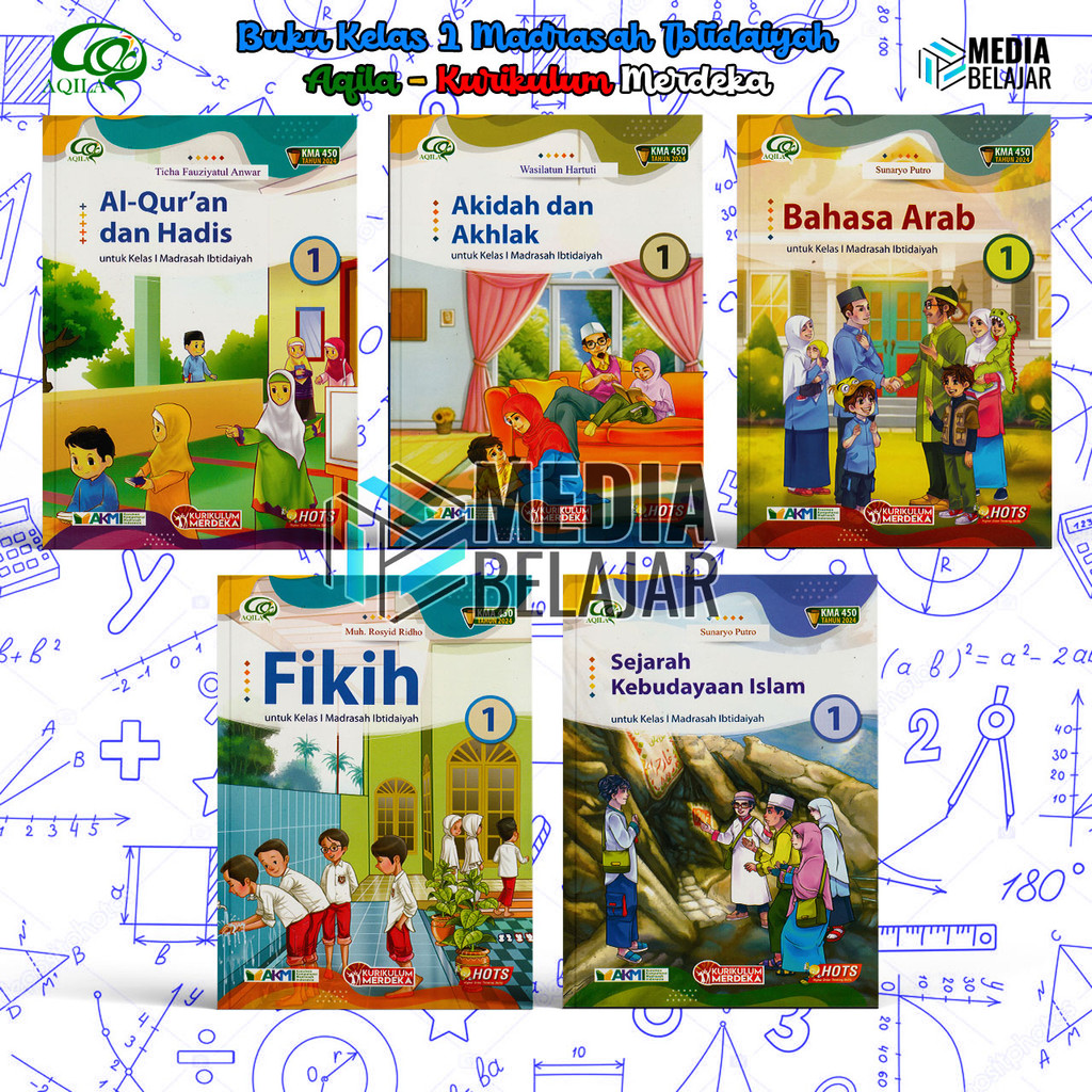 Jual Buku Kelas 1 SD/MI Madrasah Ibtidaiyah Kurikulum Merdeka Aqila Tiga Serangkai Revisi ...