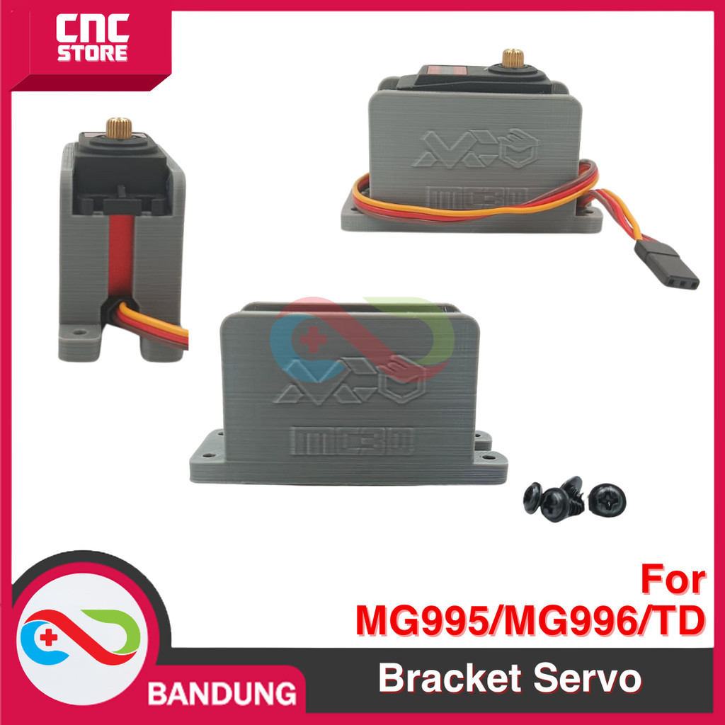 Jual Bracket Servo MG995 MG996 MG996R TD Series Servo Holder Horizontal ...