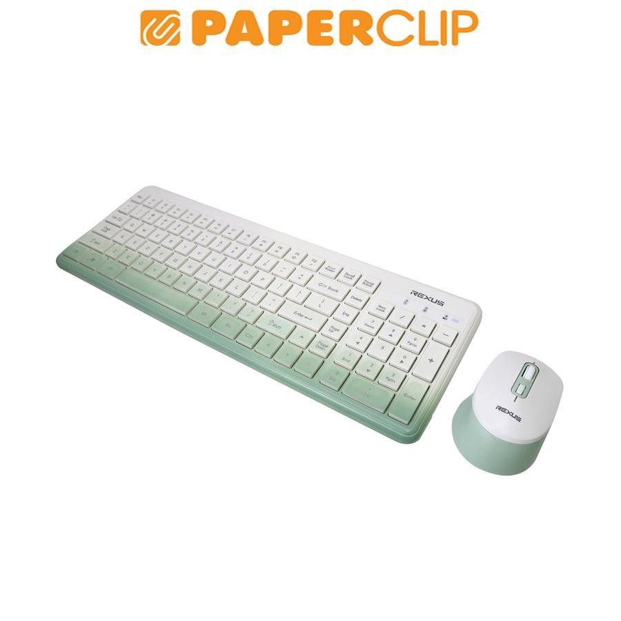 Jual KEYBOARD MOUSE WIRELESS REXUS KM10 LILIY GREEN | Shopee Indonesia