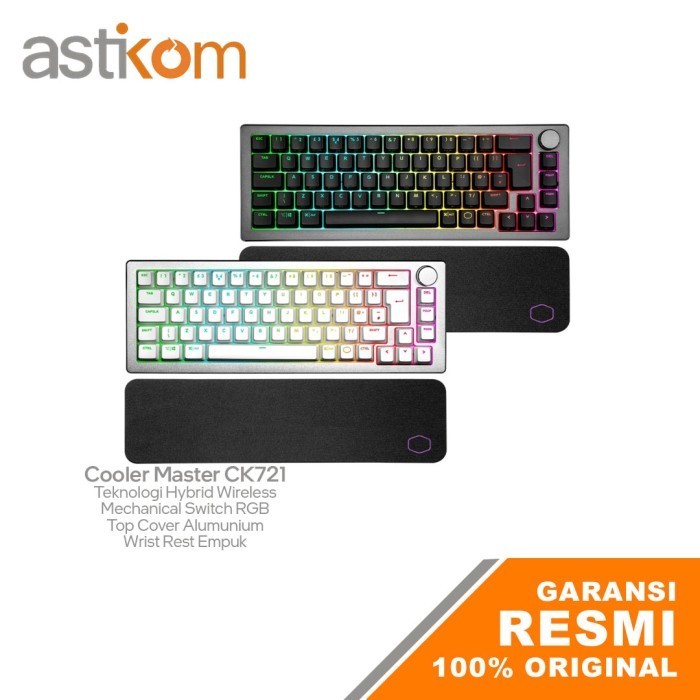 Jual Cooler Master CK721 65% Hybrid Wireless RGB Gaming Keyboard ...
