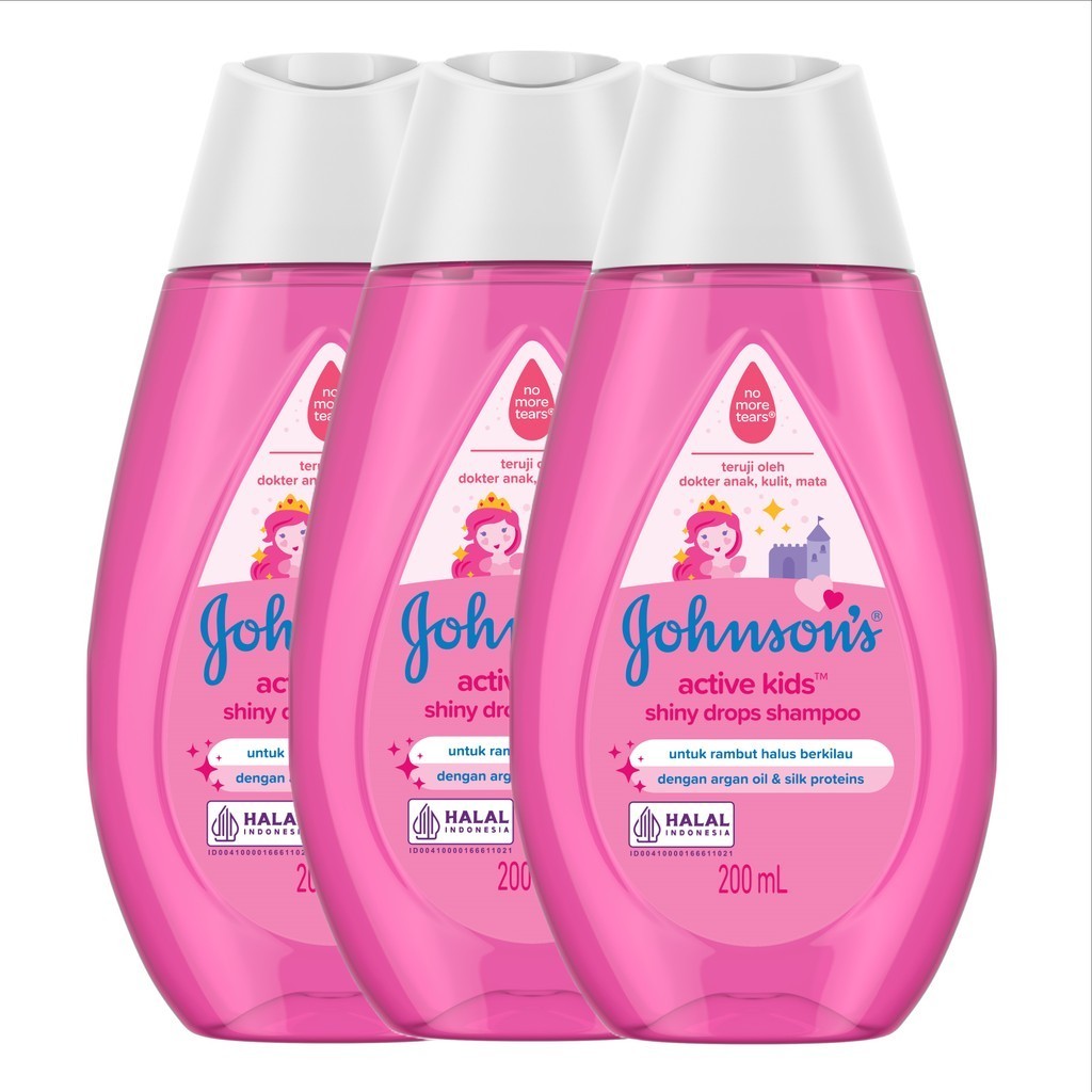 Jual JOHNSON'S Active Kids Shiny Drops Shampoo - Shampo Anak-anak 3 x ...