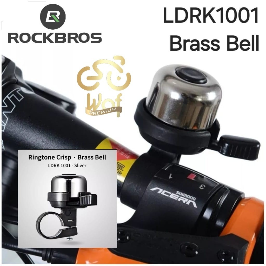 Jual ROCKBROS LDRK1001 Bicycle Bell Clear Loud Copper Horns Bel Sepeda ...