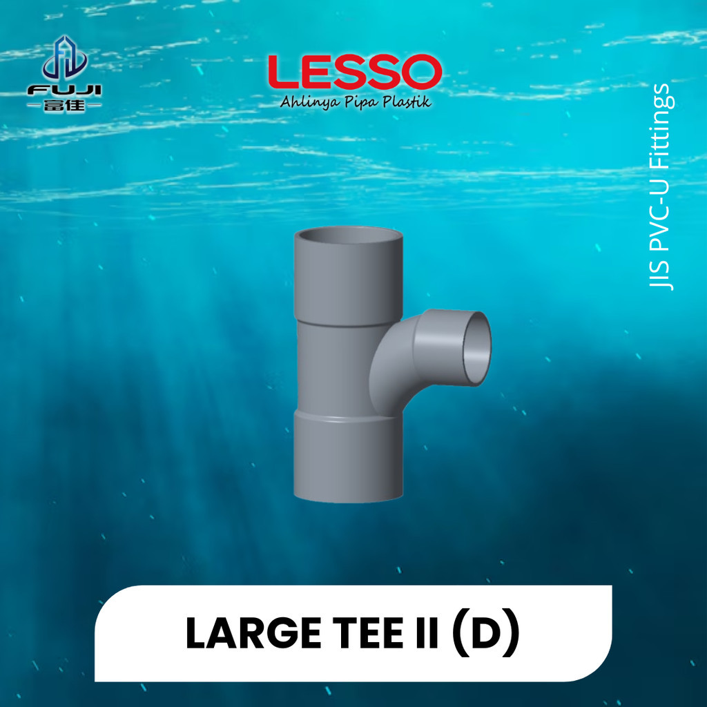 Jual Lesso PVC-U (D) Large Radius Tee (LT) Type 2 | Shopee Indonesia
