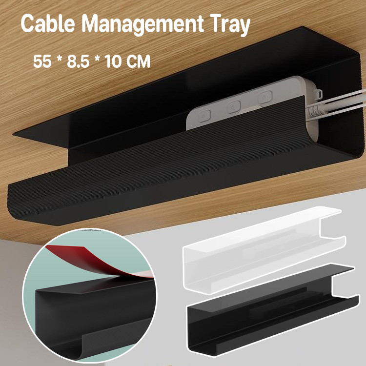 Jual al77z 55CM Cable Management Tray Socket Penyimpanan Kabel Tempel ...
