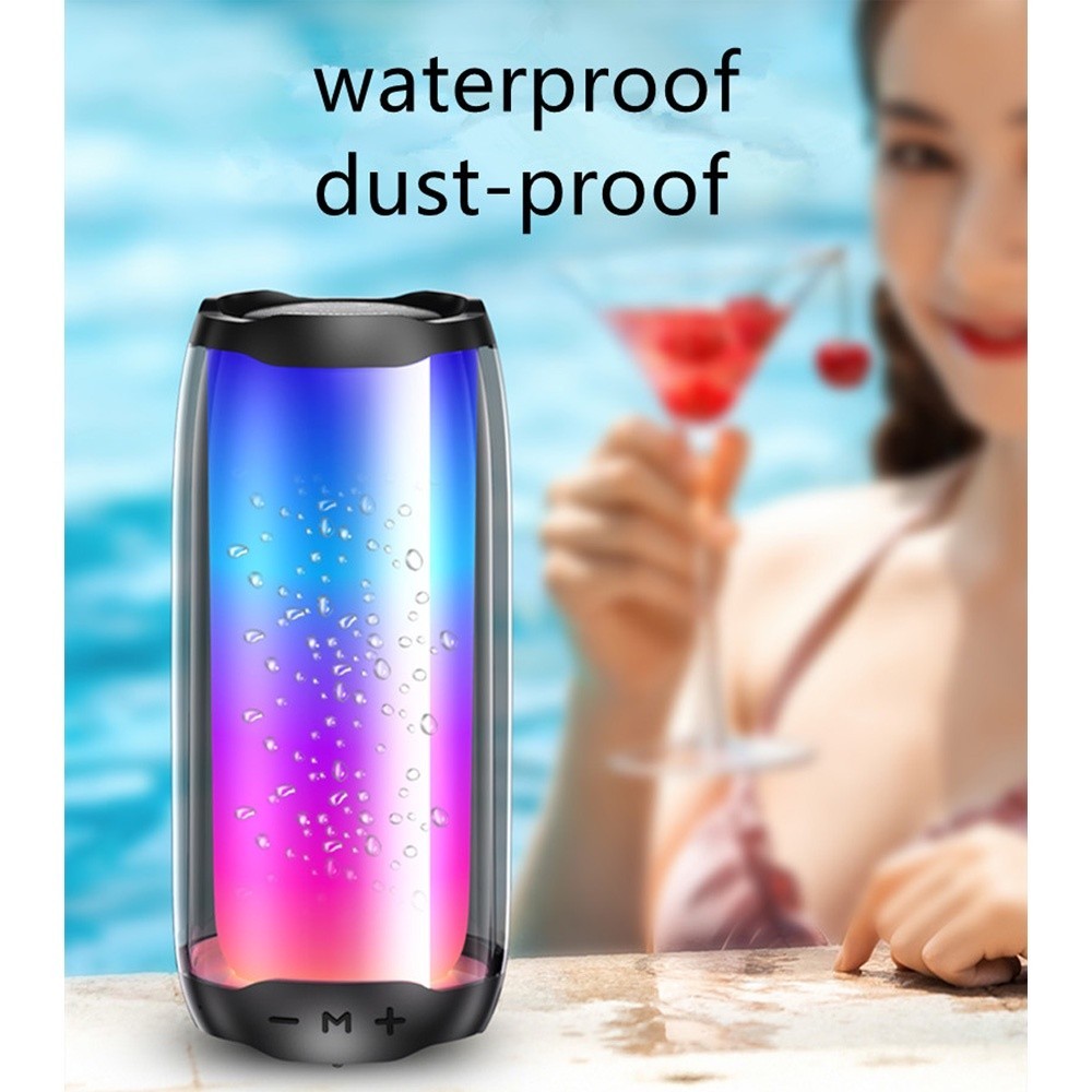 Jual Speaker Bluetooth Wireless LED Portable Waterproof 1800mAh with ...