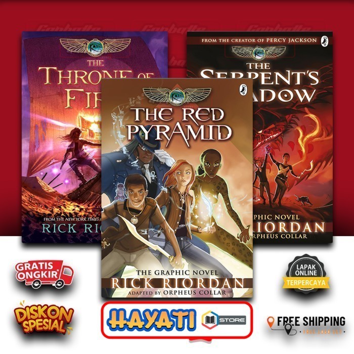 Jual Paket 3 The Kane Chronicles Series - Rick Riordan (Graphic Novel ...