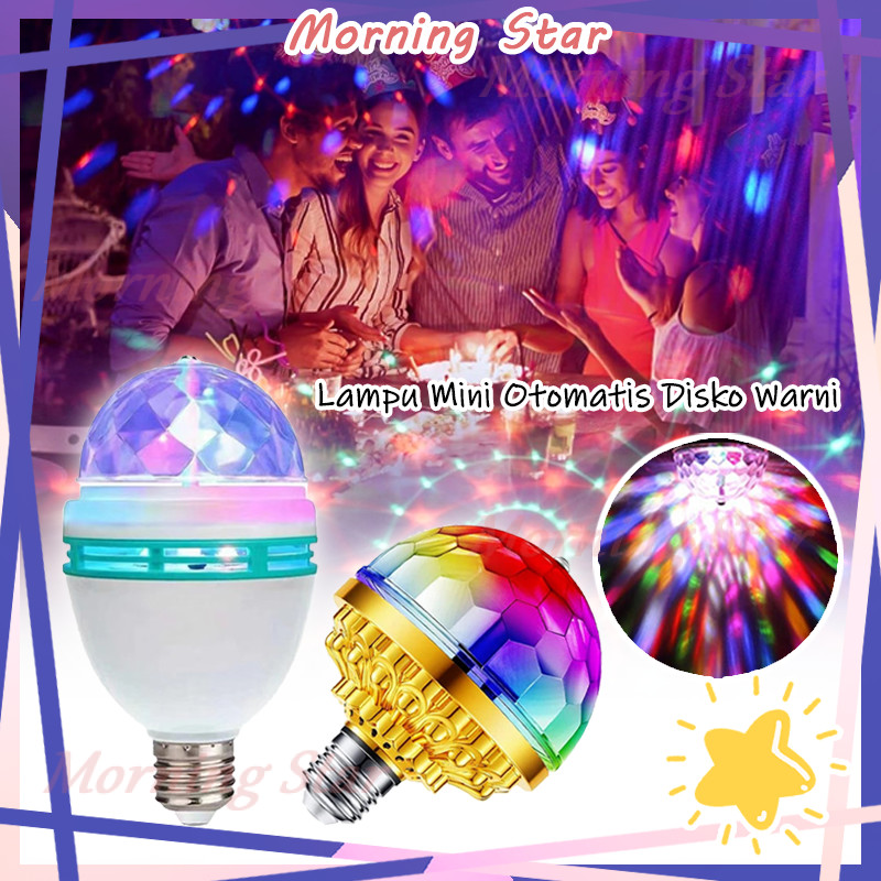 Jual Lampu Disko Putar Otomatis/Lampu Disco Full Warna Led/Lampu Disco ...