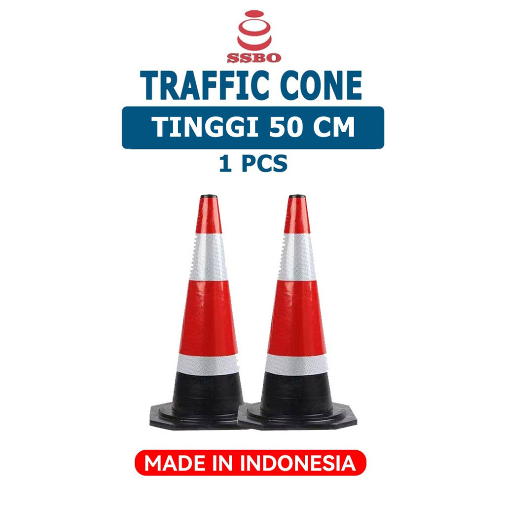 Jual SSBO Kerucut Jalan Raya Traffic Cone 50 cm Kerucut Lalu Lintas Kerucut Pembatas Jalan Raya ...