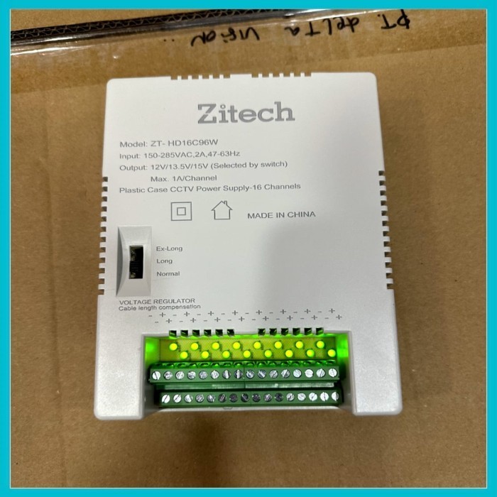 Jual Power Supply 16 Channel Zitech 12V 96 watt Adaptor CCTV | Shopee ...