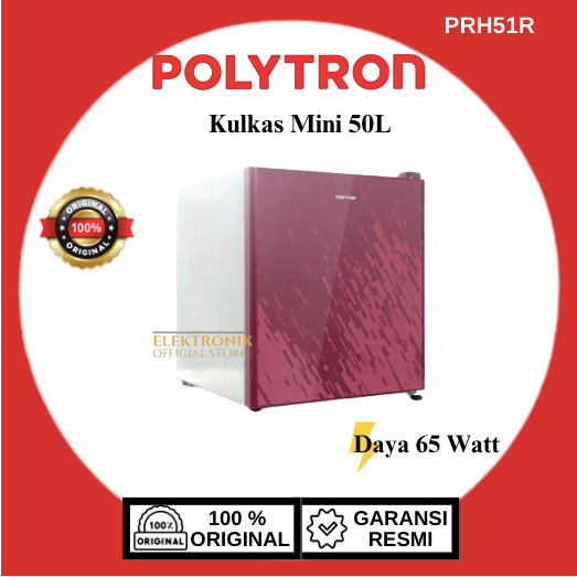 Jual Polytron Kulkas Mini PORTABLE PRH51R 50L /PRH-51R/PRH 51R/POLYTRON ...