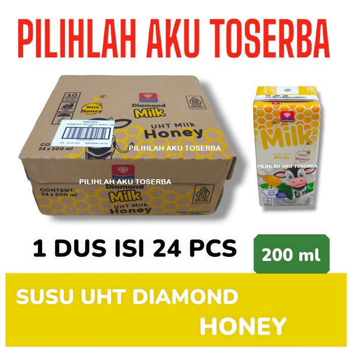 Jual Susu DIAMOND UHT Honey ukuran 200 ml - ( HARGA 1 DUS ISI 24 ) | Shopee Indonesia