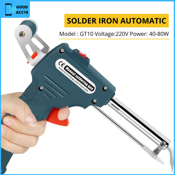 Jual Solder Tembak Otomatis 40-80W 220V Solder Iron Automatic | Shopee ...