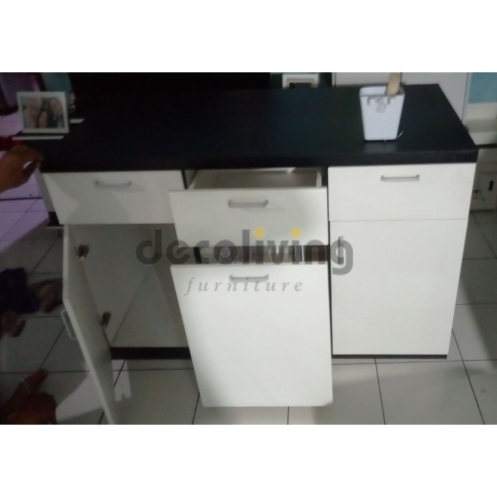 Jual Meja Bar Kitchen Set Minimalis/ Kitchen Set Bawah Portable ...