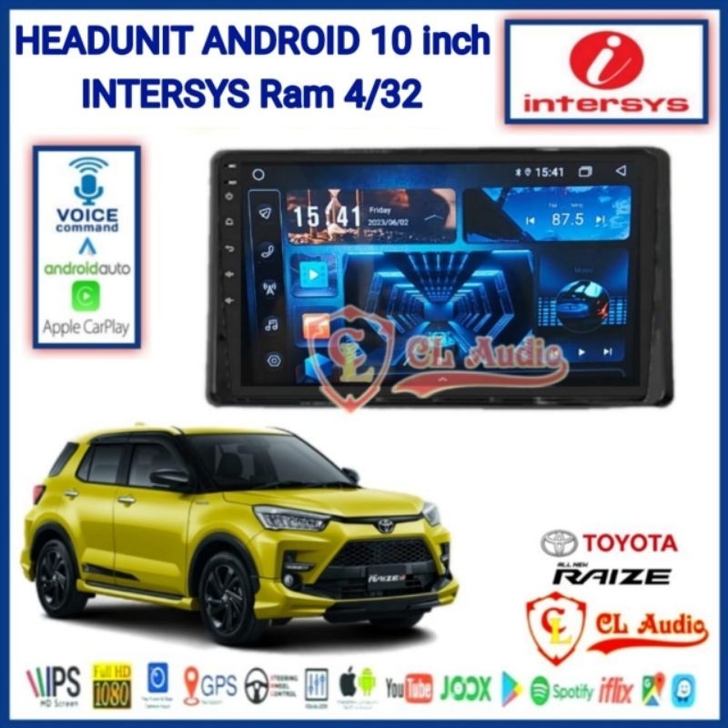 Jual FROMO SPESIAL SHOP Head Unit Android Intersys 10 Inch OEM Toyota Raize/Avansa 2021Car play ...